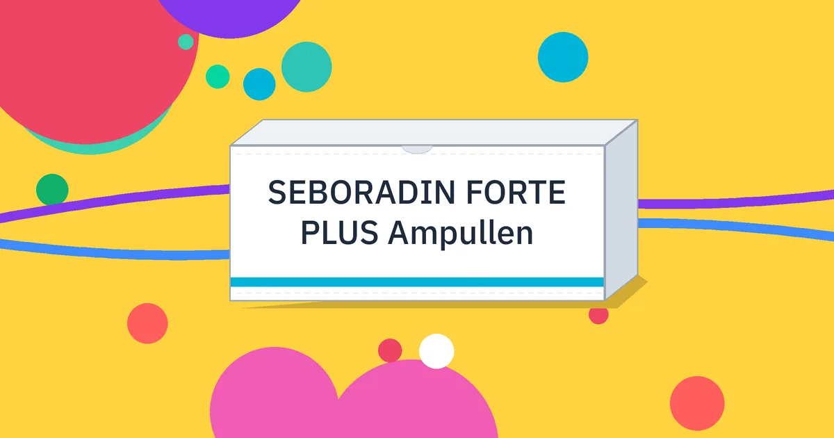Symbolbild: Packung mit der Aufschrift SEBORADIN FORTE PLUS Ampullen (PZN 18402006) – Verfügbarkeit und Bezug in Apotheken in Frankfurt am Main