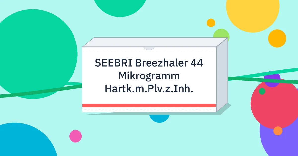 Symbolbild: Packung mit der Aufschrift SEEBRI Breezhaler 44 Mikrogramm Hartk.m.Plv.z.Inh. (PZN 15561661) – Verfügbarkeit und Bezug in Apotheken in Frankfurt am Main