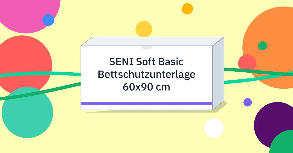 Symbolbild: Packung mit der Aufschrift SENI Soft Basic Bettschutzunterlage 60x90 cm (PZN 17169594) – Verfügbarkeit und Bezug in Apotheken in Frankfurt am Main