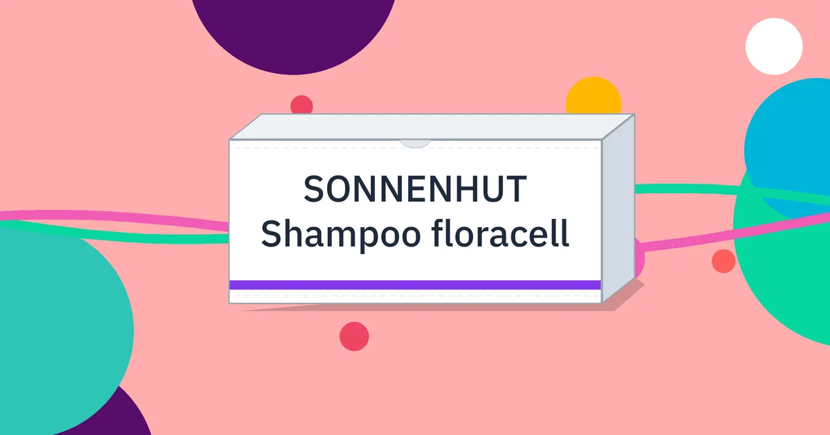 Symbolbild: Packung mit der Aufschrift SONNENHUT Shampoo floracell (PZN 04677343) – Verfügbarkeit und Bezug in Apotheken in Frankfurt am Main