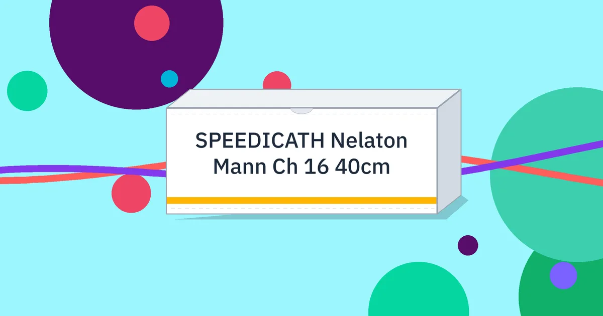 Symbolbild: Packung mit der Aufschrift SPEEDICATH Nelaton Mann Ch 16 40cm (PZN 09711949) – Verfügbarkeit und Bezug in Apotheken in Frankfurt am Main