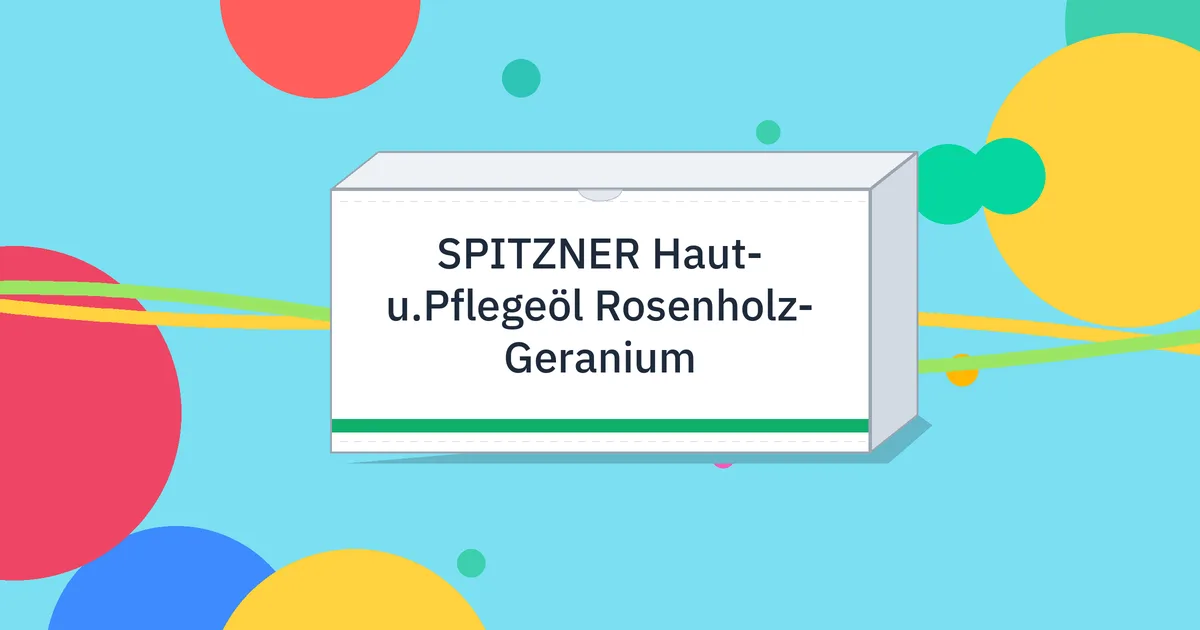 Symbolbild: Packung mit der Aufschrift SPITZNER Haut- u.Pflegeöl Rosenholz-Geranium (PZN 19388679) – Verfügbarkeit und Bezug in Apotheken in Frankfurt am Main