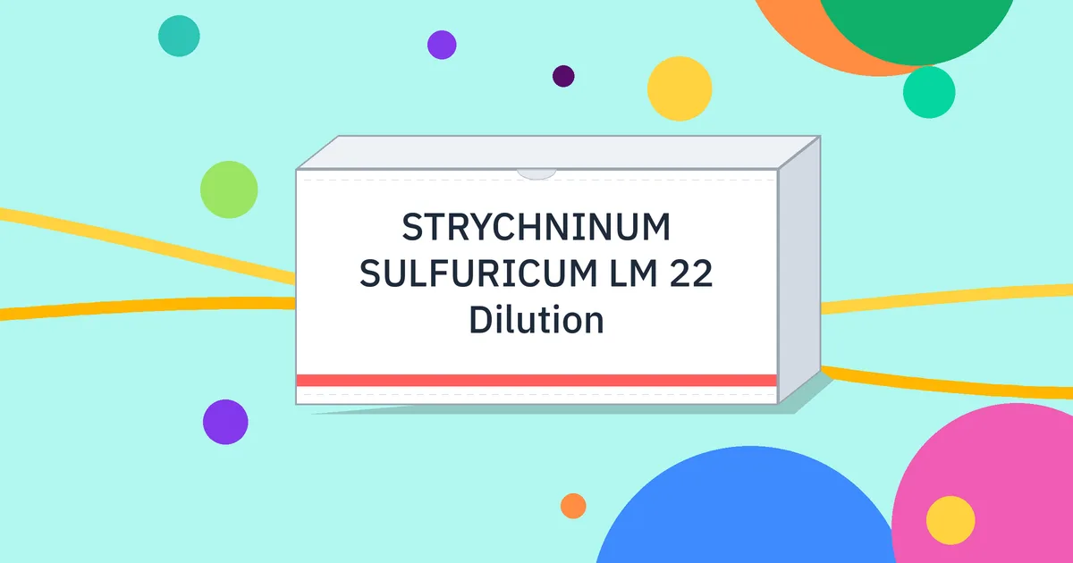 Symbolbild: Packung mit der Aufschrift STRYCHNINUM SULFURICUM LM 22 Dilution (PZN 13208251) – Verfügbarkeit und Bezug in Apotheken in Frankfurt am Main