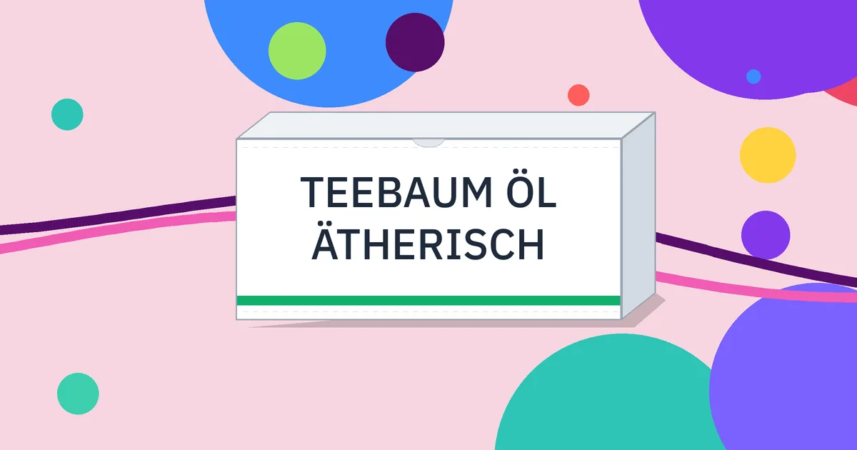 Symbolbild: Packung mit der Aufschrift TEEBAUM ÖL ÄTHERISCH (PZN 15295099) – Verfügbarkeit und Bezug in Apotheken in Frankfurt am Main