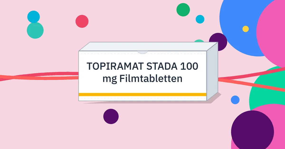 Symbolbild: Packung mit der Aufschrift TOPIRAMAT STADA 100 mg Filmtabletten (PZN 09195442) – Verfügbarkeit und Bezug in Apotheken in Frankfurt am Main