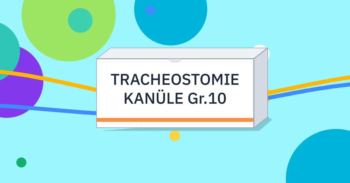 Symbolbild: Packung mit der Aufschrift TRACHEOSTOMIE KANÜLE Gr.10 (PZN 09224304) – Verfügbarkeit und Bezug in Apotheken in Frankfurt am Main