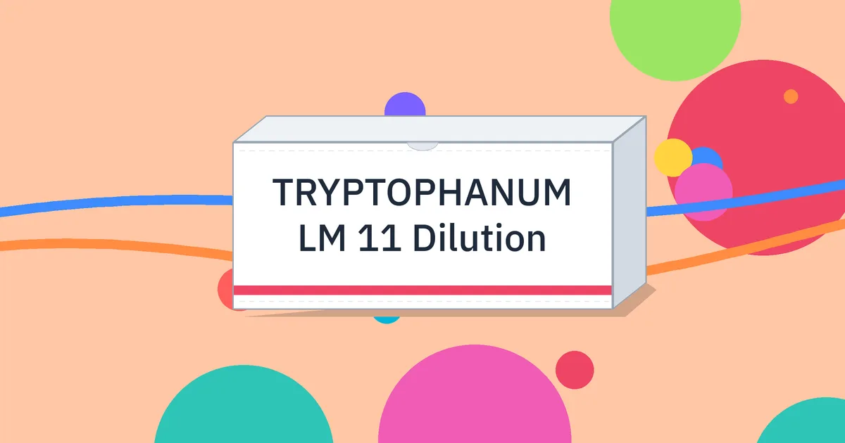 Symbolbild: Packung mit der Aufschrift TRYPTOPHANUM LM 11 Dilution (PZN 13253464) – Verfügbarkeit und Bezug in Apotheken in Frankfurt am Main