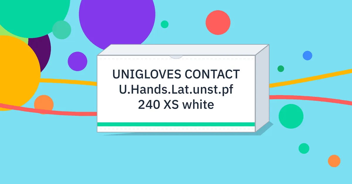 Symbolbild: Packung mit der Aufschrift UNIGLOVES CONTACT U.Hands.Lat.unst.pf 240 XS white (PZN 18100788) – Verfügbarkeit und Bezug in Apotheken in Frankfurt am Main