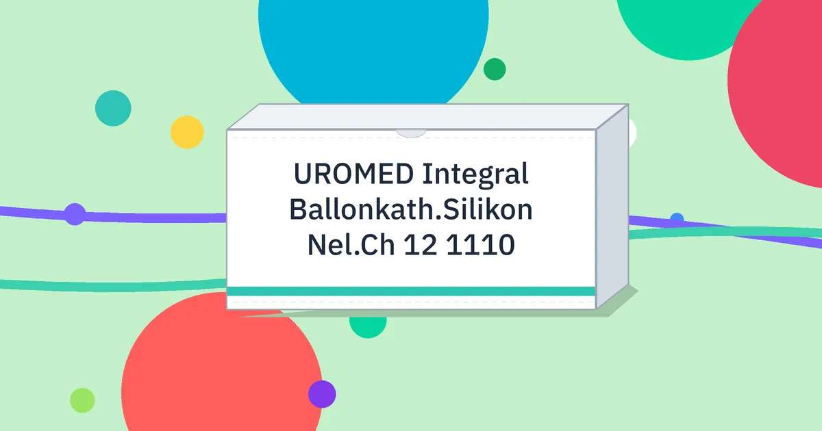 Symbolbild: Packung mit der Aufschrift UROMED Integral Ballonkath.Silikon Nel.Ch 12 1110 (PZN 03953410) – Verfügbarkeit und Bezug in Apotheken in Frankfurt am Main