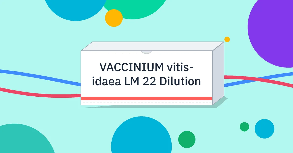 Symbolbild: Packung mit der Aufschrift VACCINIUM vitis-idaea LM 22 Dilution (PZN 13260984) – Verfügbarkeit und Bezug in Apotheken in Frankfurt am Main