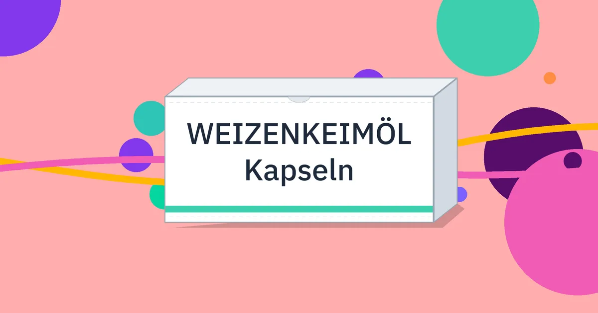 Symbolbild: Packung mit der Aufschrift WEIZENKEIMÖL Kapseln (PZN 03561584) – Verfügbarkeit und Bezug in Apotheken in Frankfurt am Main