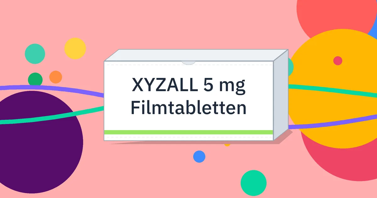 Symbolbild: Packung mit der Aufschrift XYZALL 5 mg Filmtabletten (PZN 00008562) – Verfügbarkeit und Bezug in Apotheken in Frankfurt am Main