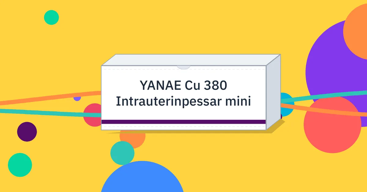 Symbolbild: Packung mit der Aufschrift YANAE Cu 380 Intrauterinpessar mini (PZN 19775146) – Verfügbarkeit und Bezug in Apotheken in Frankfurt am Main