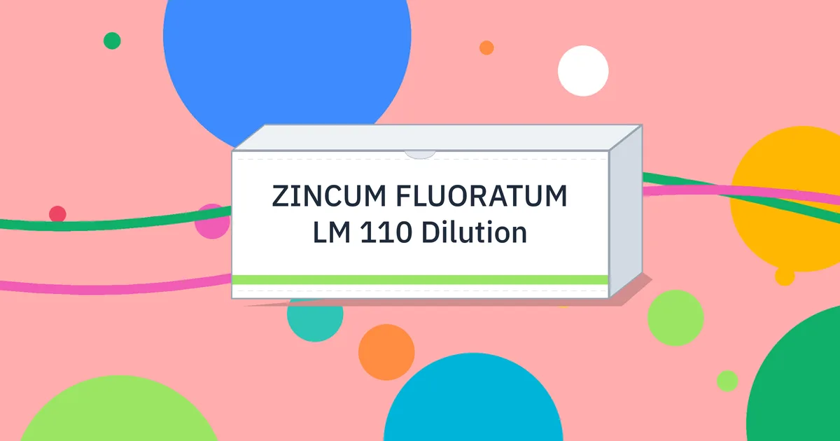 Symbolbild: Packung mit der Aufschrift ZINCUM FLUORATUM LM 110 Dilution (PZN 13293771) – Verfügbarkeit und Bezug in Apotheken in Frankfurt am Main