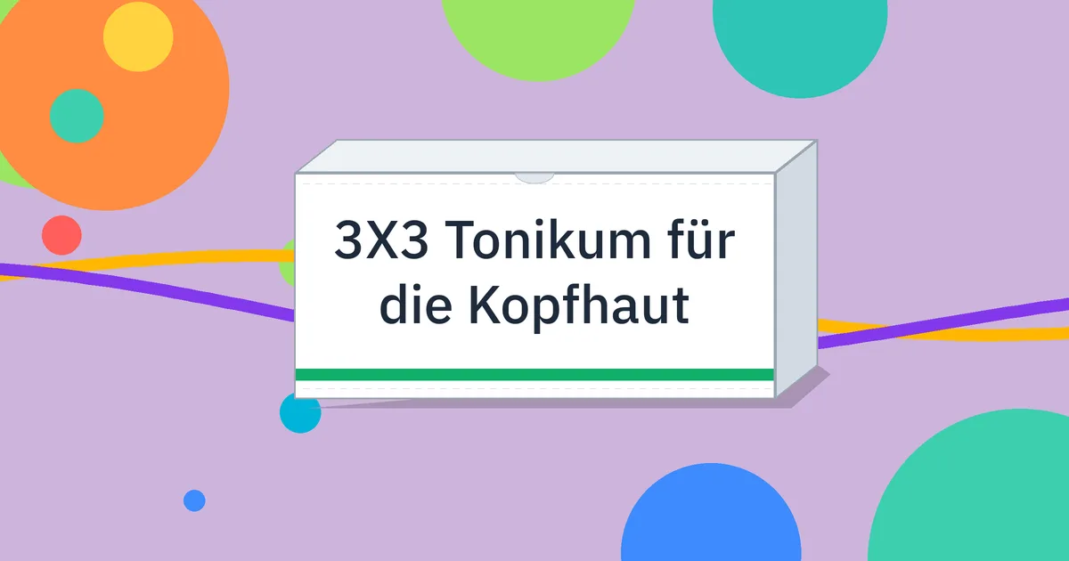 Symbolbild: Packung mit der Aufschrift 3X3 Tonikum für die Kopfhaut (PZN 19946895) – Verfügbarkeit und Bezug in Apotheken in Frankfurt am Main