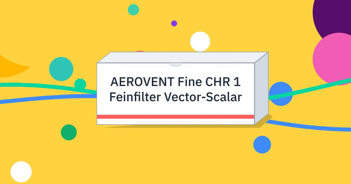 Symbolbild: Packung mit der Aufschrift AEROVENT Fine CHR 1 Feinfilter Vector-Scalar (PZN 01076637) – Verfügbarkeit und Bezug in Apotheken in Frankfurt am Main