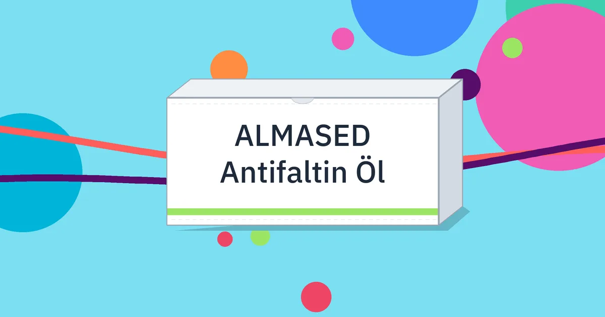 Symbolbild: Packung mit der Aufschrift ALMASED Antifaltin Öl (PZN 08820659) – Verfügbarkeit und Bezug in Apotheken in Frankfurt am Main