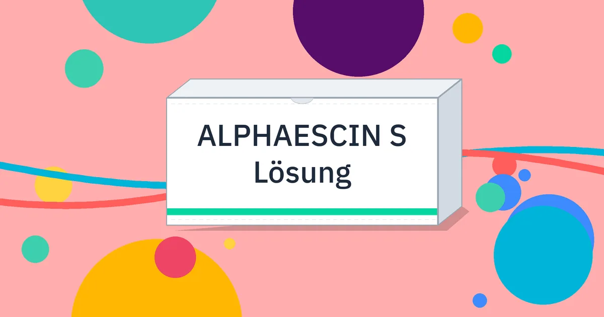 Symbolbild: Packung mit der Aufschrift ALPHAESCIN S Lösung (PZN 02068485) – Verfügbarkeit und Bezug in Apotheken in Frankfurt am Main