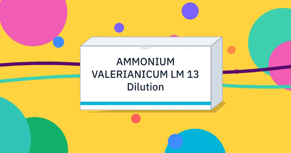 Symbolbild: Packung mit der Aufschrift AMMONIUM VALERIANICUM LM 13 Dilution (PZN 13323696) – Verfügbarkeit und Bezug in Apotheken in Frankfurt am Main