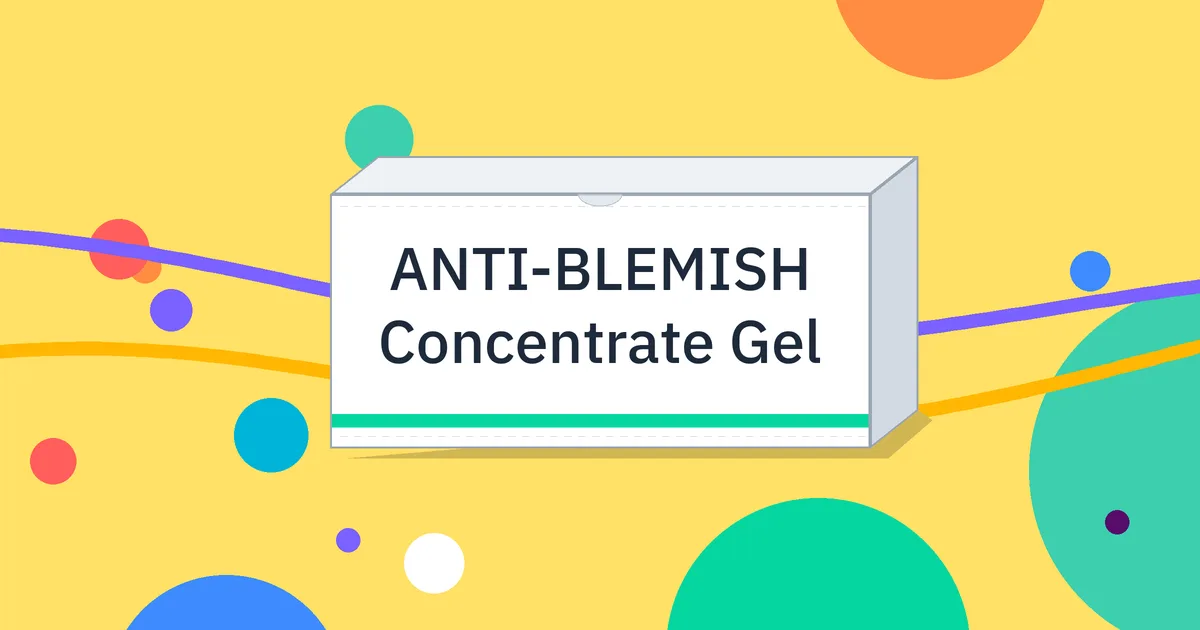 Symbolbild: Packung mit der Aufschrift ANTI-BLEMISH Concentrate Gel (PZN 17391660) – Verfügbarkeit und Bezug in Apotheken in Frankfurt am Main
