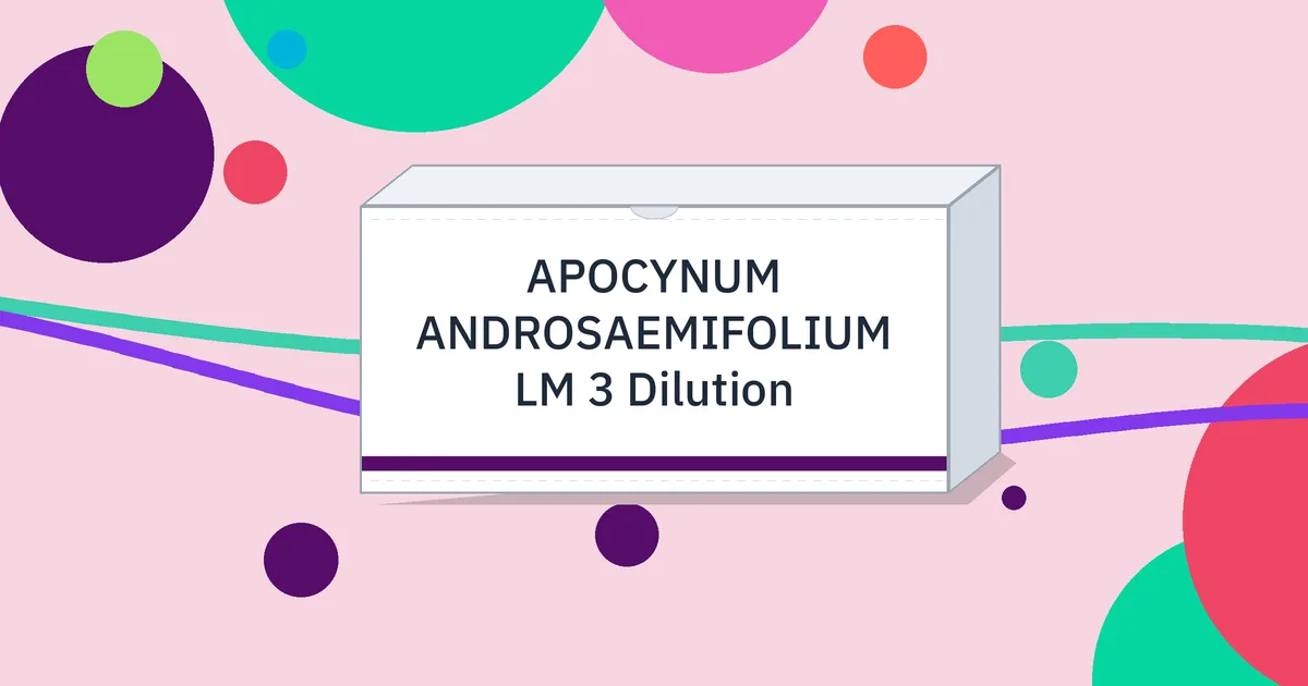 Symbolbild: Packung mit der Aufschrift APOCYNUM ANDROSAEMIFOLIUM LM 3 Dilution (PZN 13379998) – Verfügbarkeit und Bezug in Apotheken in Frankfurt am Main