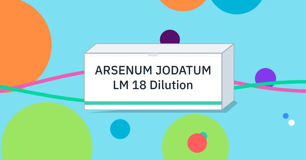 Symbolbild: Packung mit der Aufschrift ARSENUM JODATUM LM 18 Dilution (PZN 07539340) – Verfügbarkeit und Bezug in Apotheken in Frankfurt am Main