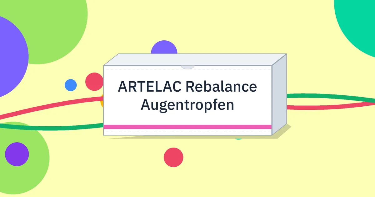 Symbolbild: Packung mit der Aufschrift ARTELAC Rebalance Augentropfen (PZN 06907474) – Verfügbarkeit und Bezug in Apotheken in Frankfurt am Main