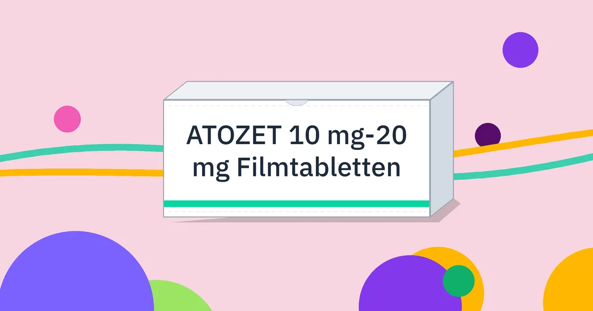 Symbolbild: Packung mit der Aufschrift ATOZET 10 mg-20 mg Filmtabletten (PZN 10538315) – Verfügbarkeit und Bezug in Apotheken in Frankfurt am Main
