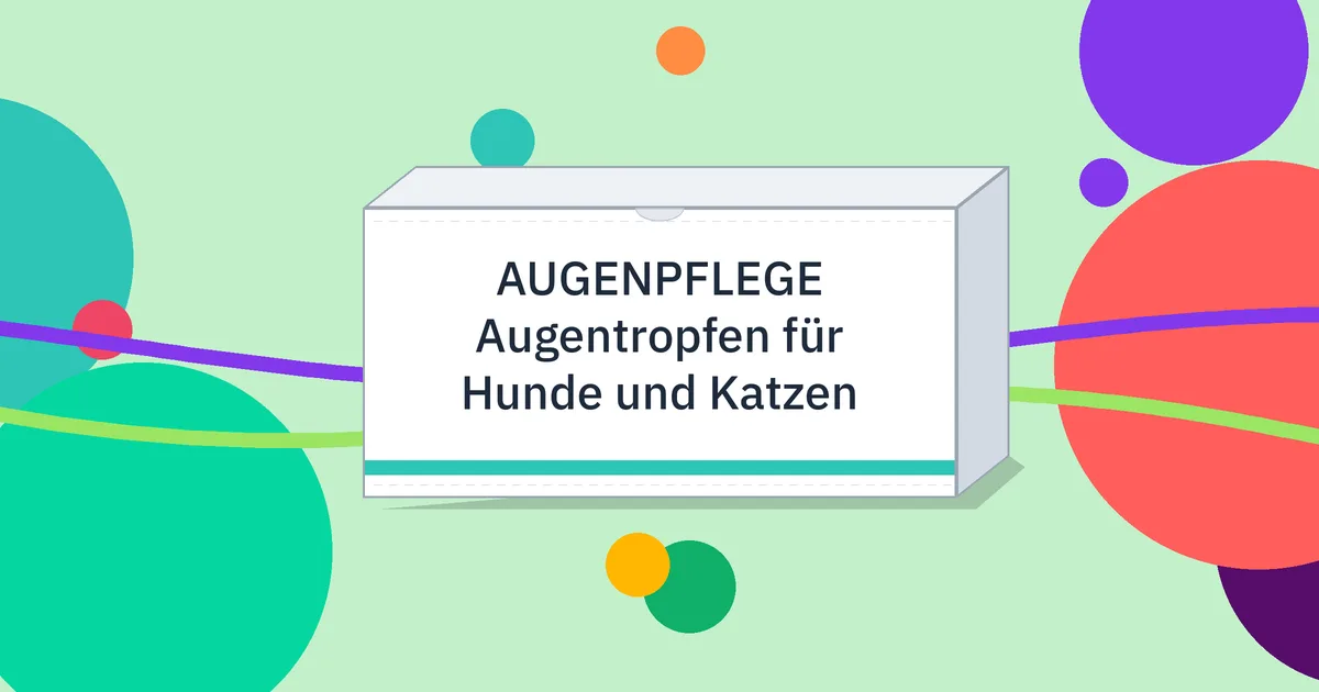 Symbolbild: Packung mit der Aufschrift AUGENPFLEGE Augentropfen für Hunde und Katzen (PZN 18749394) – Verfügbarkeit und Bezug in Apotheken in Frankfurt am Main