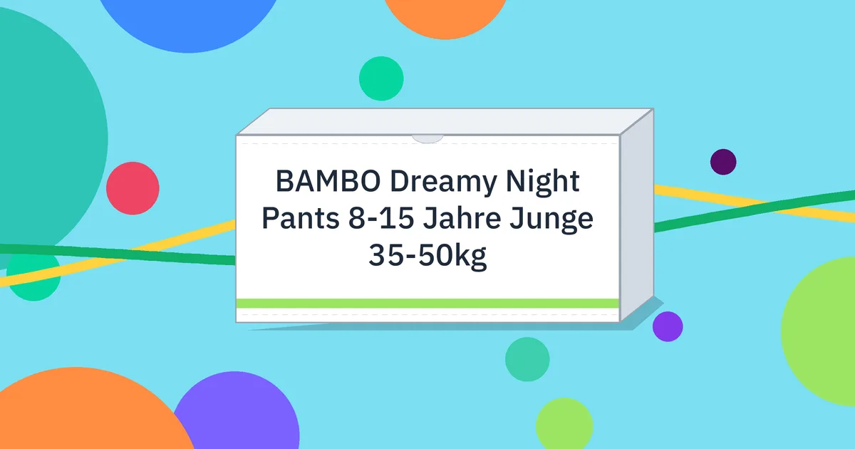 Symbolbild: Packung mit der Aufschrift BAMBO Dreamy Night Pants 8-15 Jahre Junge 35-50kg (PZN 14355439) – Verfügbarkeit und Bezug in Apotheken in Frankfurt am Main