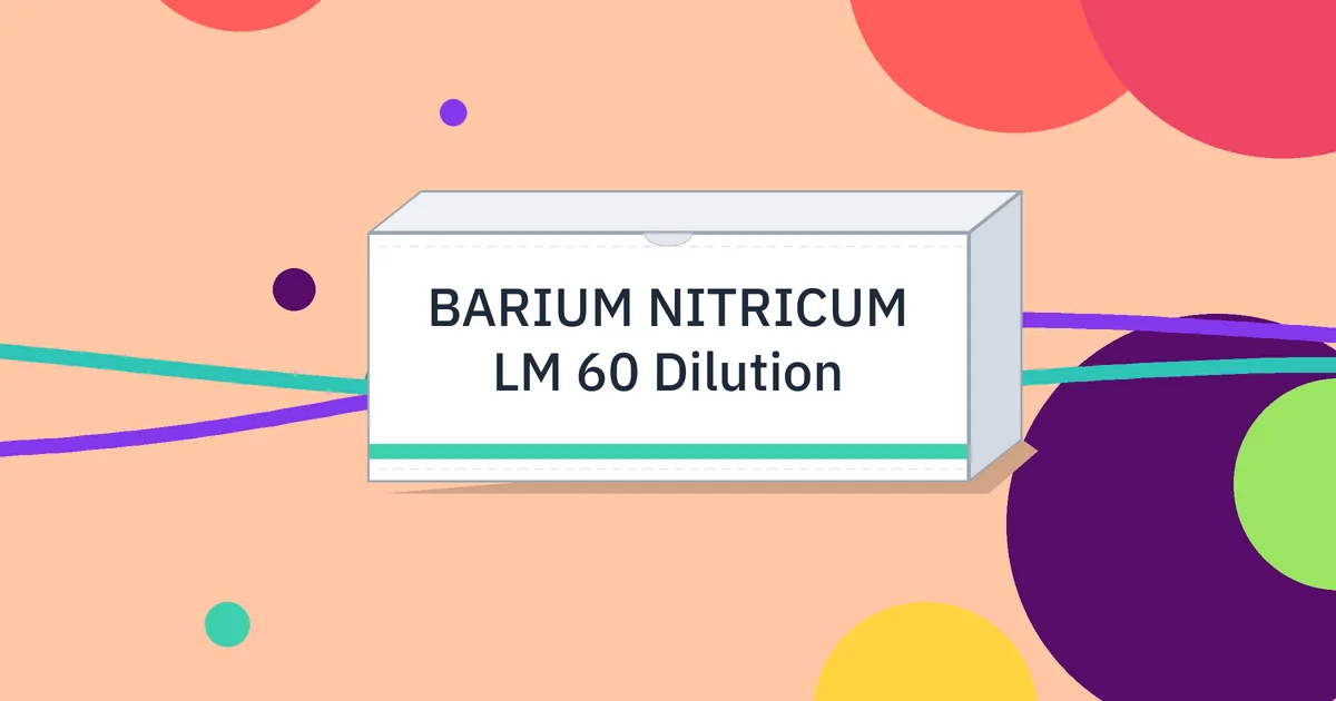 Symbolbild: Packung mit der Aufschrift BARIUM NITRICUM LM 60 Dilution (PZN 13378007) – Verfügbarkeit und Bezug in Apotheken in Frankfurt am Main