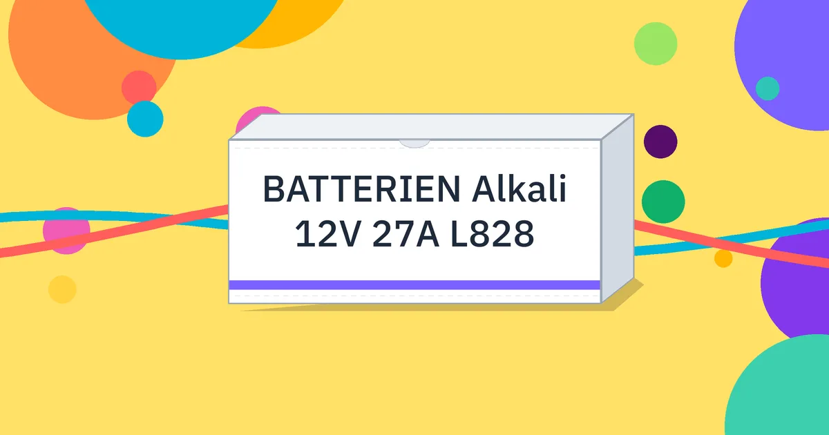 Symbolbild: Packung mit der Aufschrift BATTERIEN Alkali 12V 27A L828 (PZN 02067557) – Verfügbarkeit und Bezug in Apotheken in Frankfurt am Main