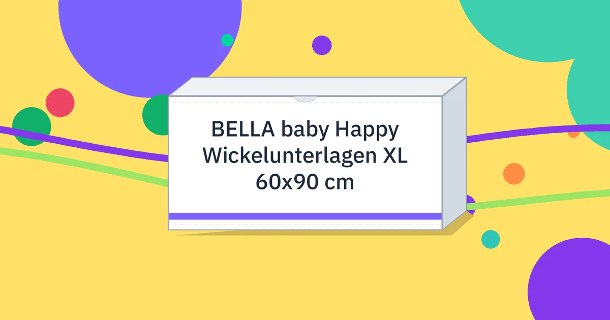 Symbolbild: Packung mit der Aufschrift BELLA baby Happy Wickelunterlagen XL 60x90 cm (PZN 17368655) – Verfügbarkeit und Bezug in Apotheken in Frankfurt am Main