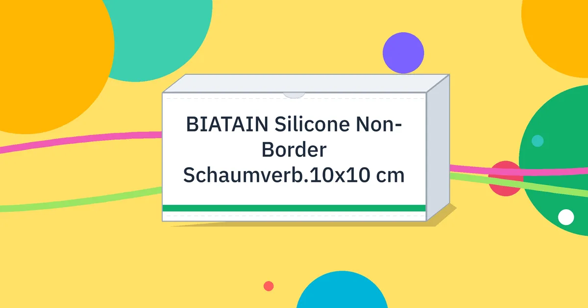 Symbolbild: Packung mit der Aufschrift BIATAIN Silicone Non-Border Schaumverb.10x10 cm (PZN 18670244) – Verfügbarkeit und Bezug in Apotheken in Frankfurt am Main