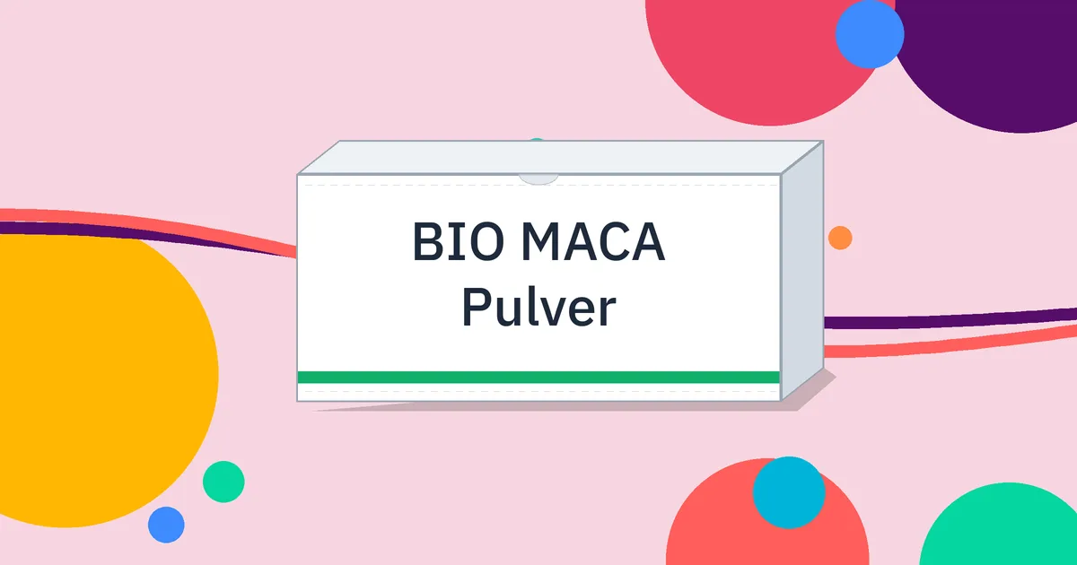 Symbolbild: Packung mit der Aufschrift BIO MACA Pulver (PZN 11526679) – Verfügbarkeit und Bezug in Apotheken in Frankfurt am Main
