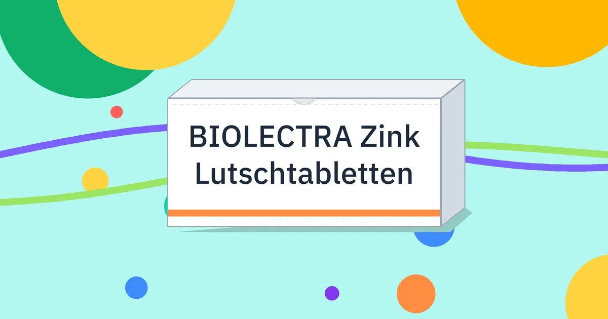 Symbolbild: Packung mit der Aufschrift BIOLECTRA Zink Lutschtabletten (PZN 01692164) – Verfügbarkeit und Bezug in Apotheken in Frankfurt am Main