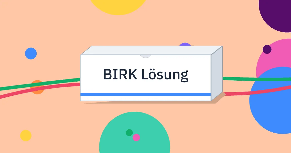 Symbolbild: Packung mit der Aufschrift BIRK Lösung (PZN 04891154) – Verfügbarkeit und Bezug in Apotheken in Frankfurt am Main