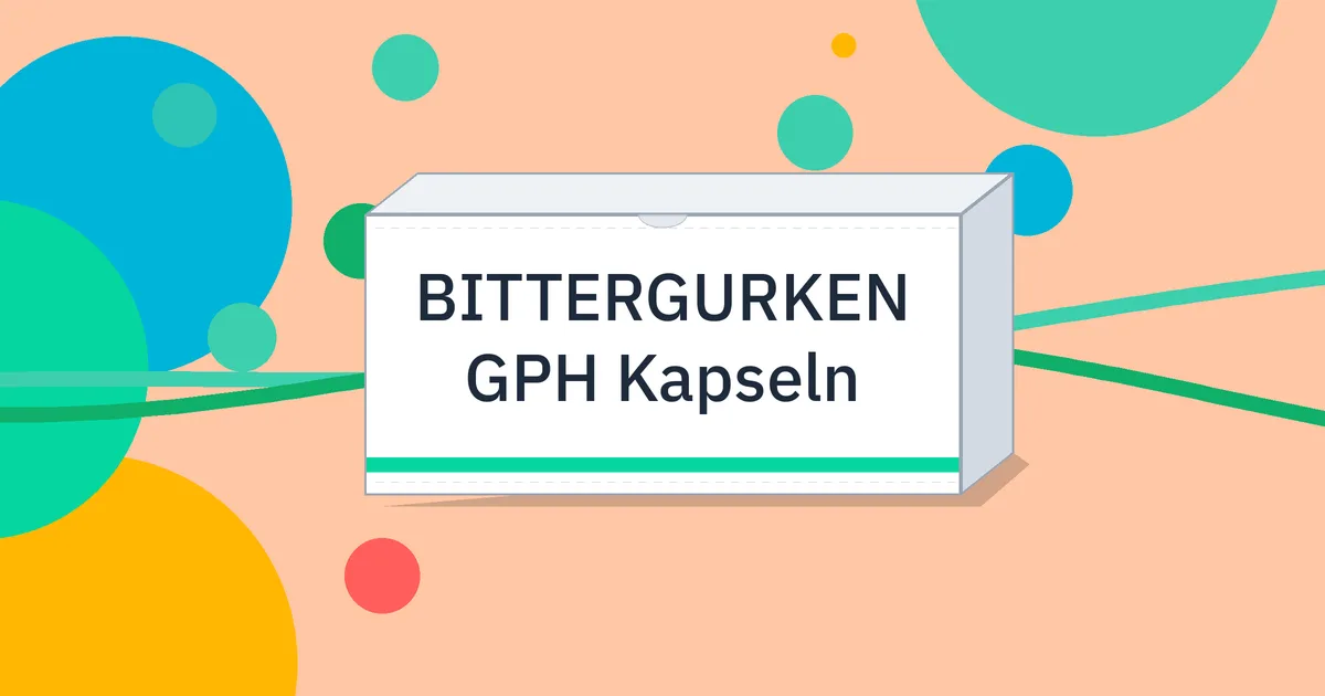 Symbolbild: Packung mit der Aufschrift BITTERGURKEN GPH Kapseln (PZN 16615896) – Verfügbarkeit und Bezug in Apotheken in Frankfurt am Main