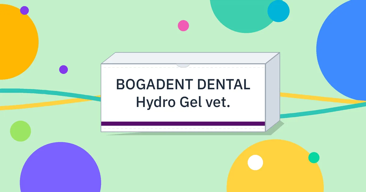 Symbolbild: Packung mit der Aufschrift BOGADENT DENTAL Hydro Gel vet. (PZN 09327323) – Verfügbarkeit und Bezug in Apotheken in Frankfurt am Main