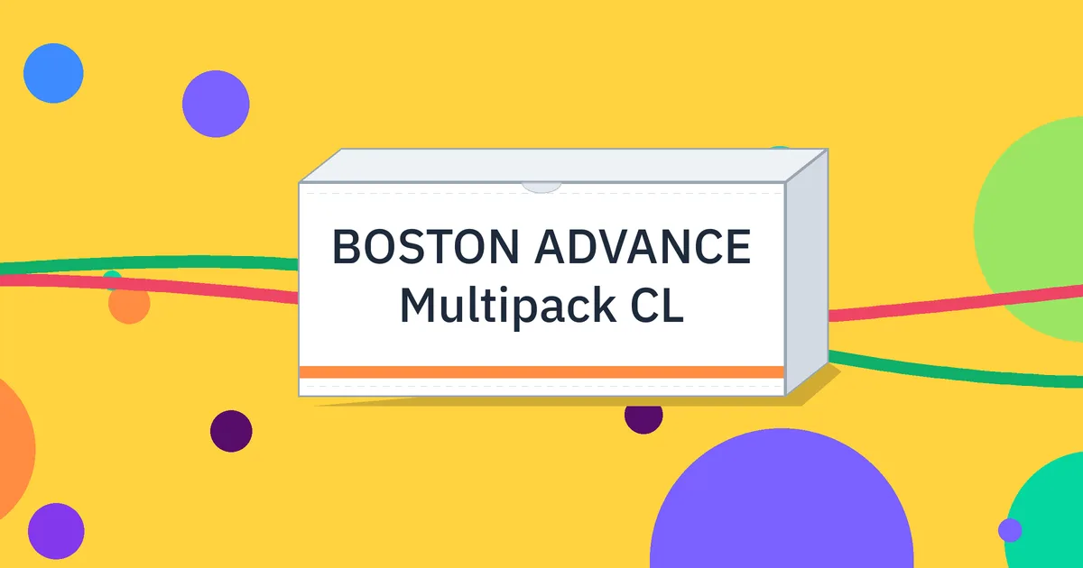 Symbolbild: Packung mit der Aufschrift BOSTON ADVANCE Multipack CL (PZN 13249221) – Verfügbarkeit und Bezug in Apotheken in Frankfurt am Main