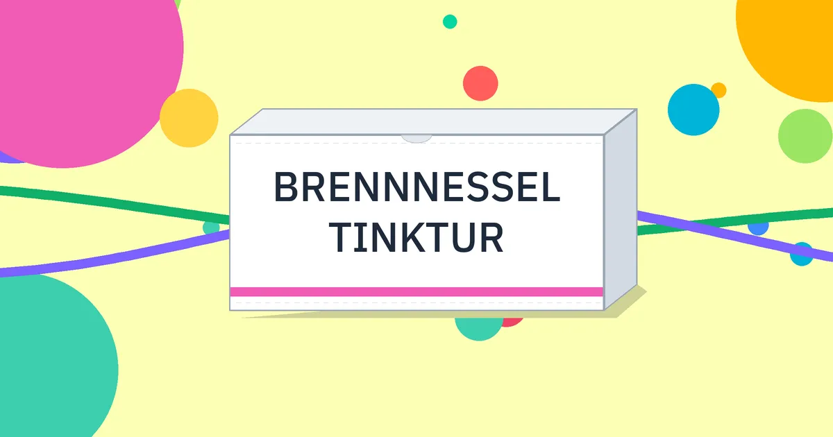 Symbolbild: Packung mit der Aufschrift BRENNNESSEL TINKTUR (PZN 17188060) – Verfügbarkeit und Bezug in Apotheken in Frankfurt am Main