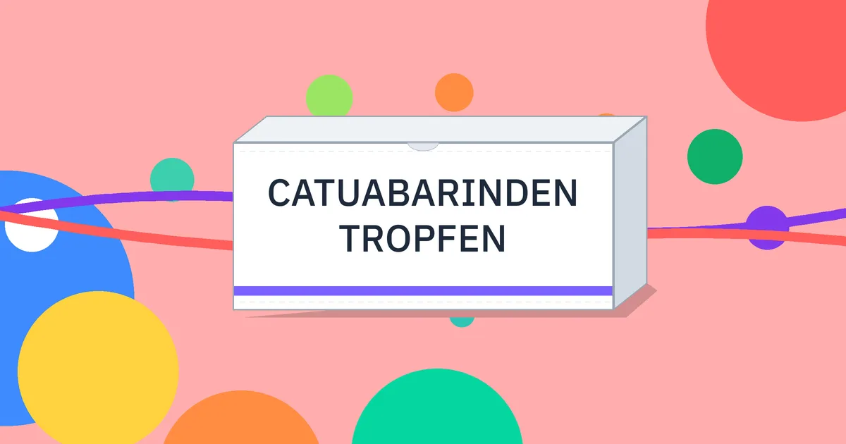 Symbolbild: Packung mit der Aufschrift CATUABARINDEN TROPFEN (PZN 14310916) – Verfügbarkeit und Bezug in Apotheken in Frankfurt am Main