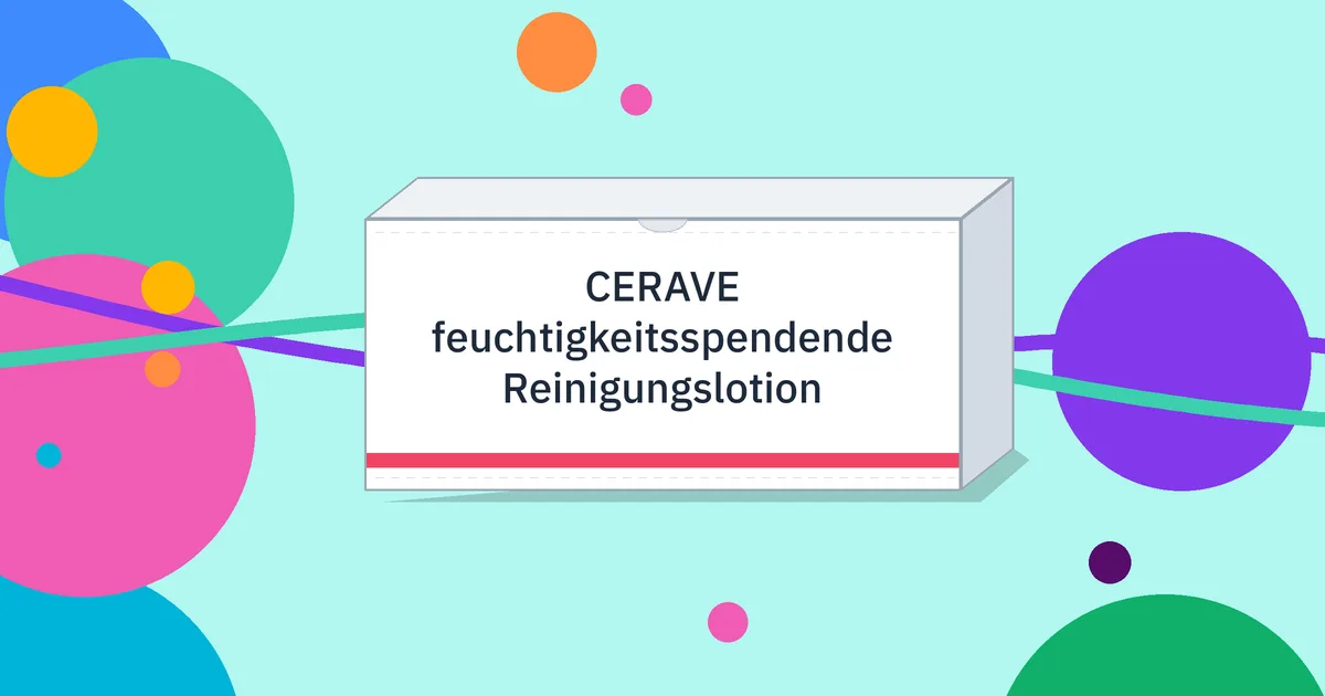 Symbolbild: Packung mit der Aufschrift CERAVE feuchtigkeitsspendende Reinigungslotion (PZN 14017470) – Verfügbarkeit und Bezug in Apotheken in Frankfurt am Main