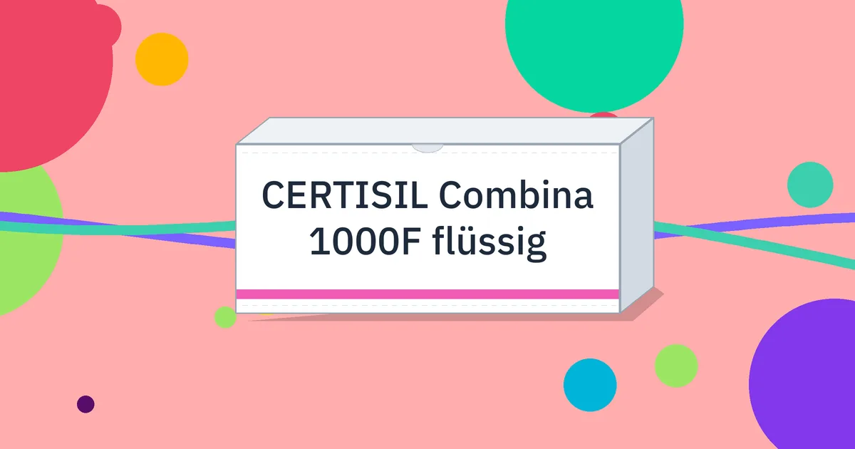 Symbolbild: Packung mit der Aufschrift CERTISIL Combina 1000F flüssig (PZN 03978901) – Verfügbarkeit und Bezug in Apotheken in Frankfurt am Main
