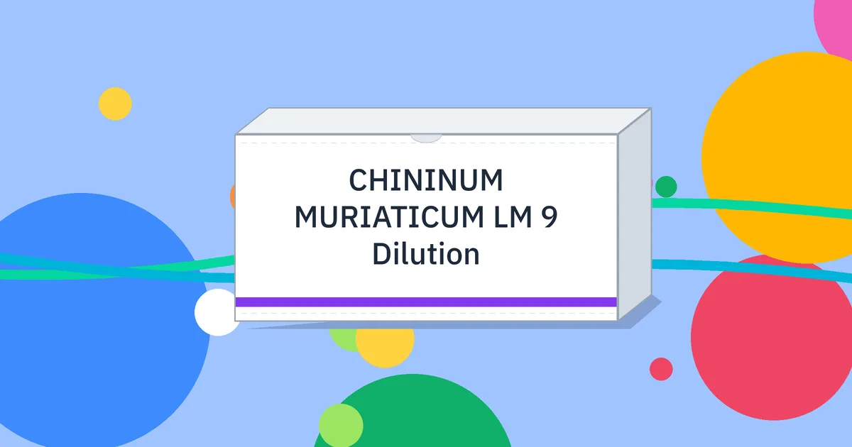 Symbolbild: Packung mit der Aufschrift CHININUM MURIATICUM LM 9 Dilution (PZN 12815090) – Verfügbarkeit und Bezug in Apotheken in Frankfurt am Main