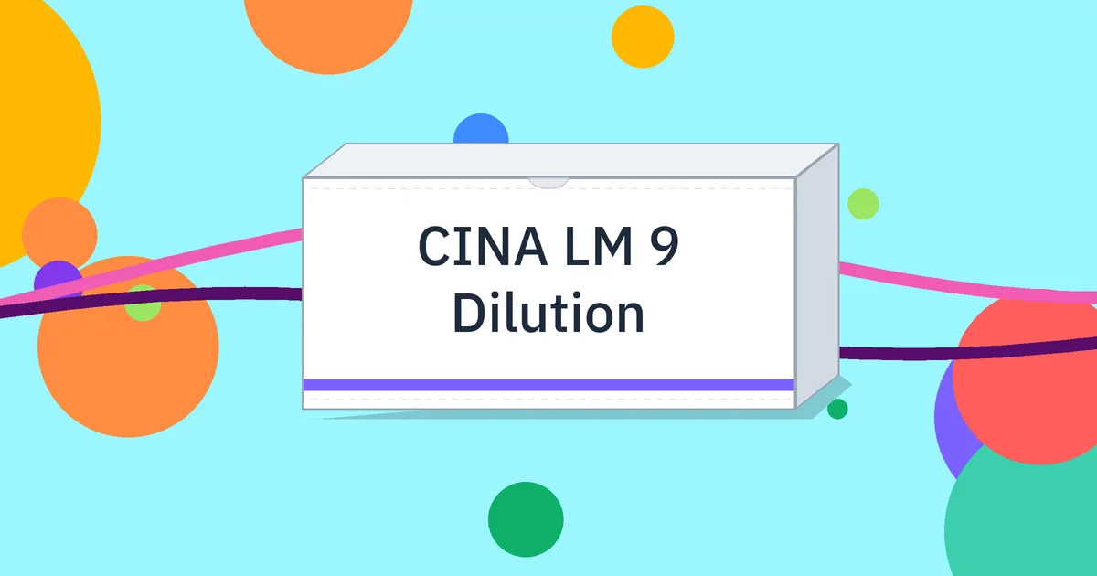 Symbolbild: Packung mit der Aufschrift CINA LM 9 Dilution (PZN 12819484) – Verfügbarkeit und Bezug in Apotheken in Frankfurt am Main