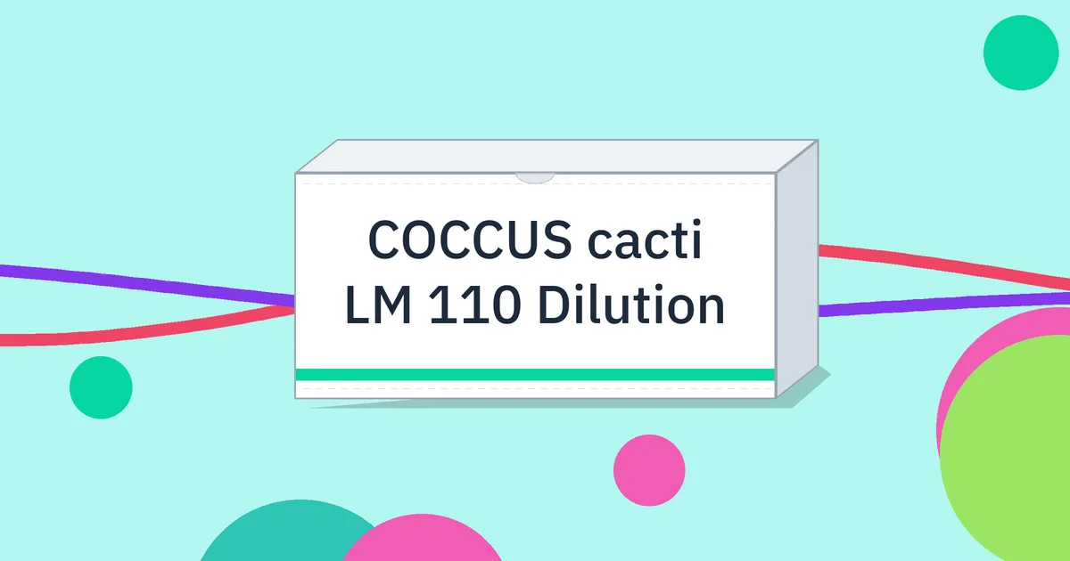 Symbolbild: Packung mit der Aufschrift COCCUS cacti LM 110 Dilution (PZN 12829301) – Verfügbarkeit und Bezug in Apotheken in Frankfurt am Main