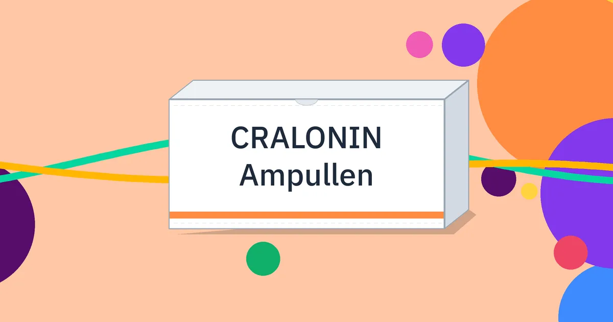 Symbolbild: Packung mit der Aufschrift CRALONIN Ampullen (PZN 00245931) – Verfügbarkeit und Bezug in Apotheken in Frankfurt am Main