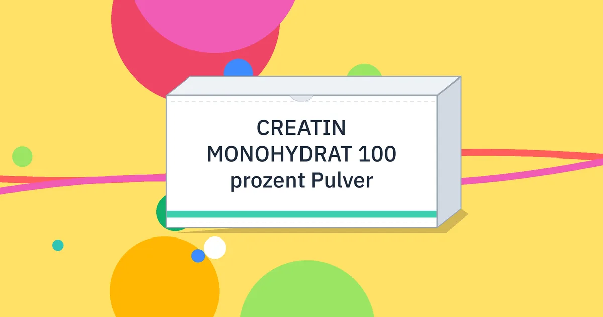 Symbolbild: Packung mit der Aufschrift CREATIN MONOHYDRAT 100 prozent Pulver (PZN 13785959) – Verfügbarkeit und Bezug in Apotheken in Frankfurt am Main