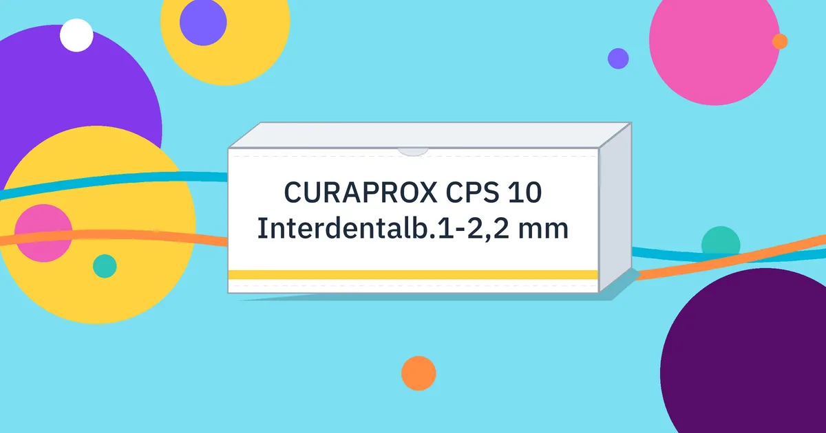 Symbolbild: Packung mit der Aufschrift CURAPROX CPS 10 Interdentalb.1-2,2 mm (PZN 05906509) – Verfügbarkeit und Bezug in Apotheken in Frankfurt am Main